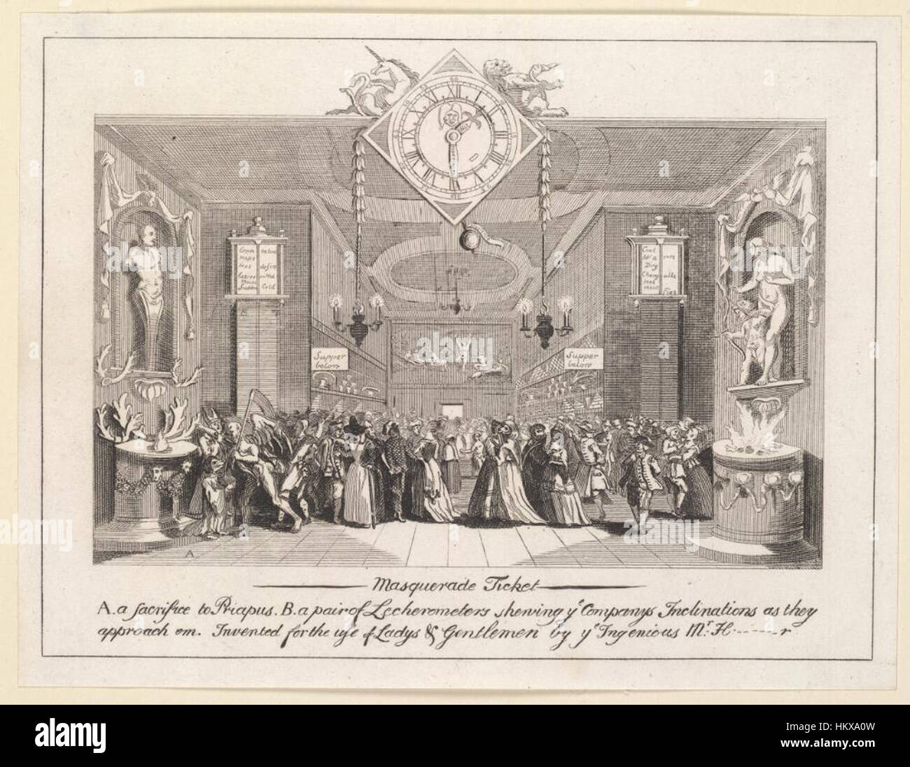 Royal ball invitation 18th century hi-res stock photography and images ...