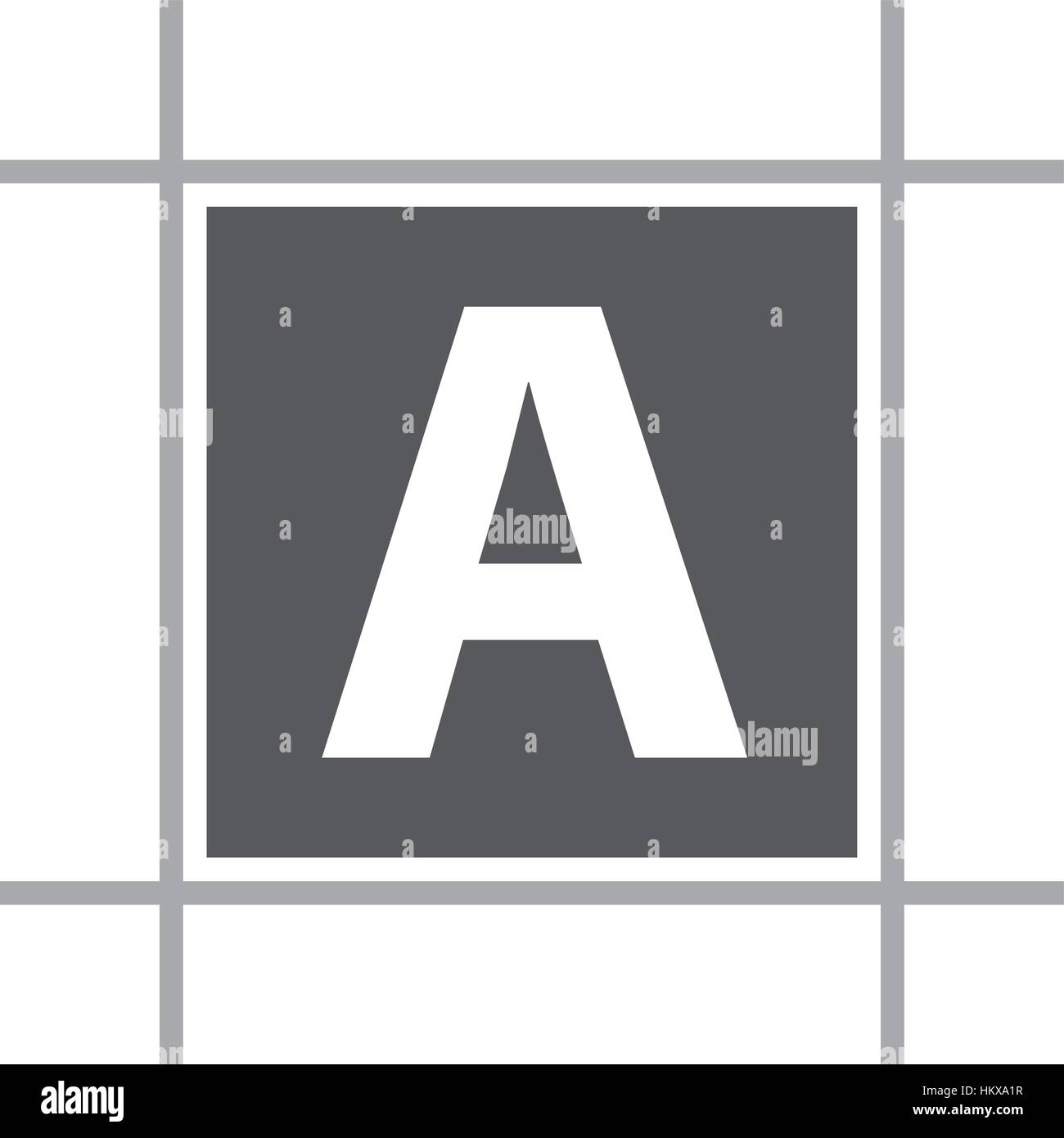Vector letter square box Stock Vector Images - Alamy
