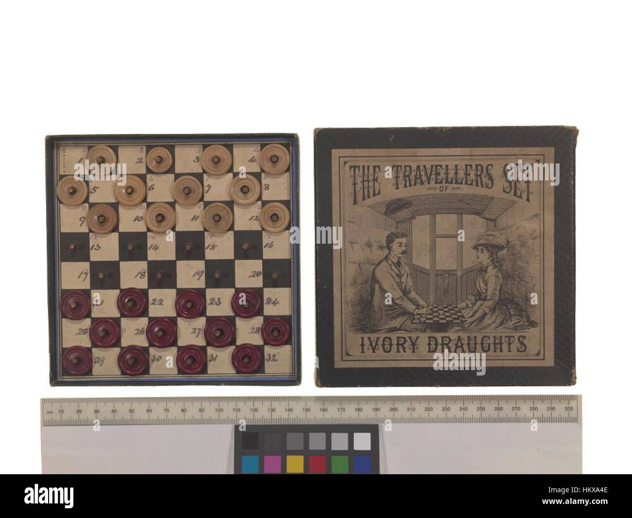 This set of ivory draughts (checkers) from the Bodleian Libraries is a ...