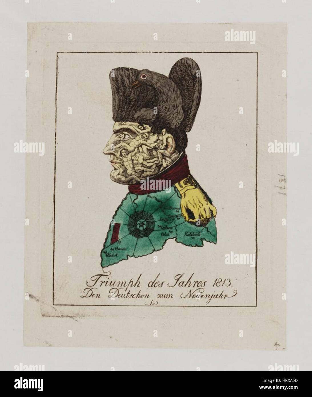 'Triumph des Jahres 1813' is a New Year’s greeting card created in 1813 ...