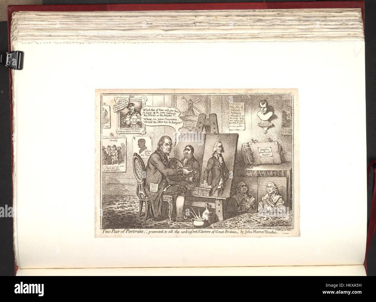 This image features two portraits presented by John Horne Tooke to the ...