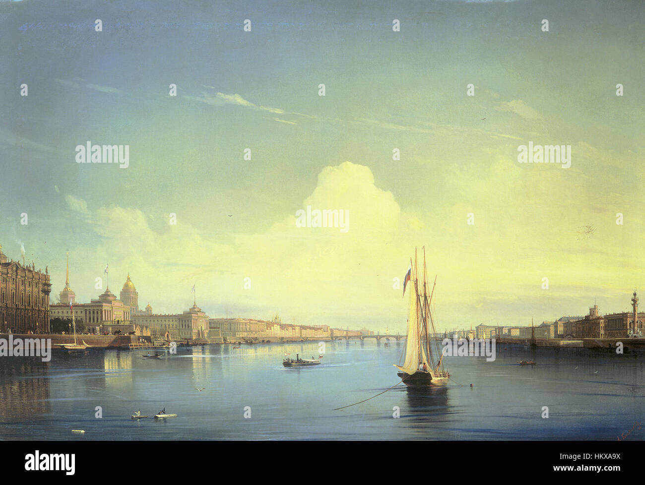This painting by Bogolubov from 1850 depicts the city of Petersburg (St ...