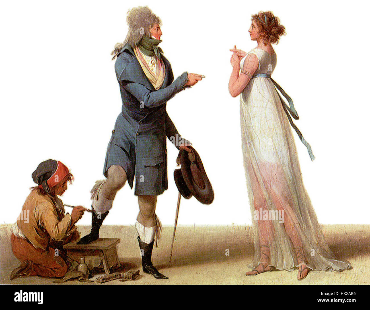 The painting 'Point de Convention' by Louis-LÃ©opold Boilly, created ...