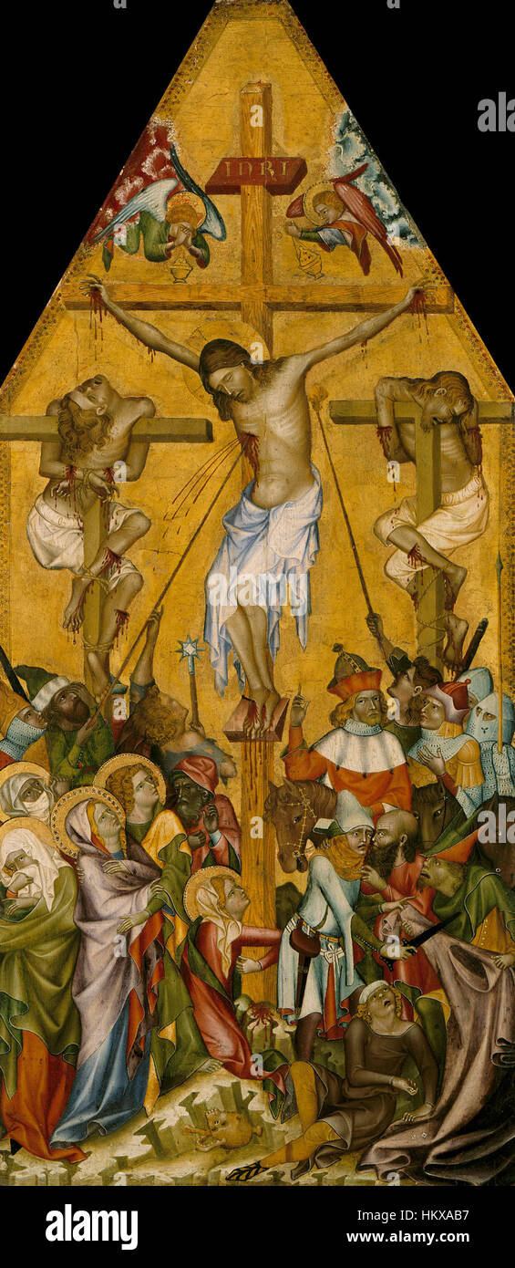 The Crucifixion Of Christ Oil Art High Resolution Stock Photography and ...