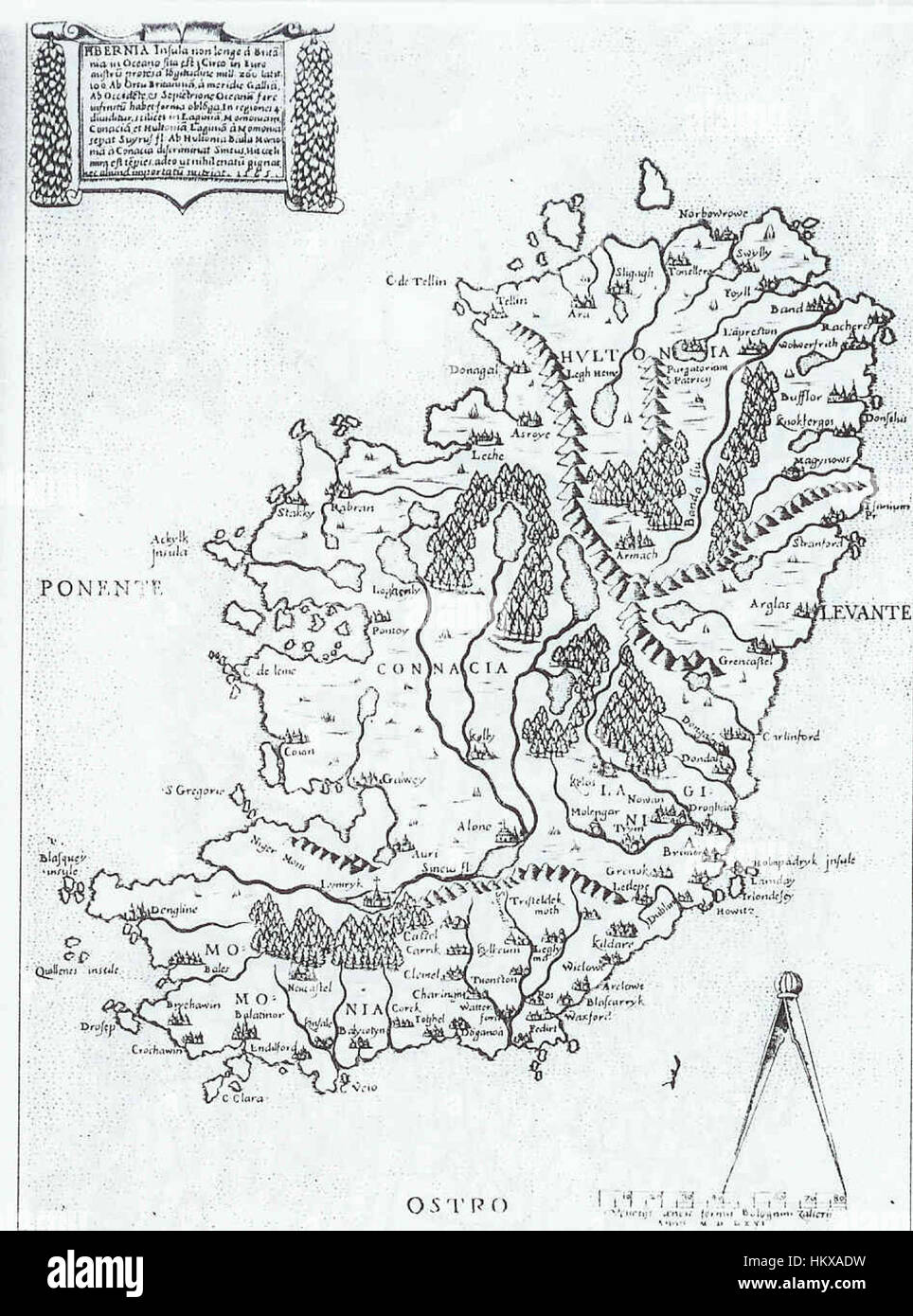 Irish map 16th century hi-res stock photography and images - Alamy