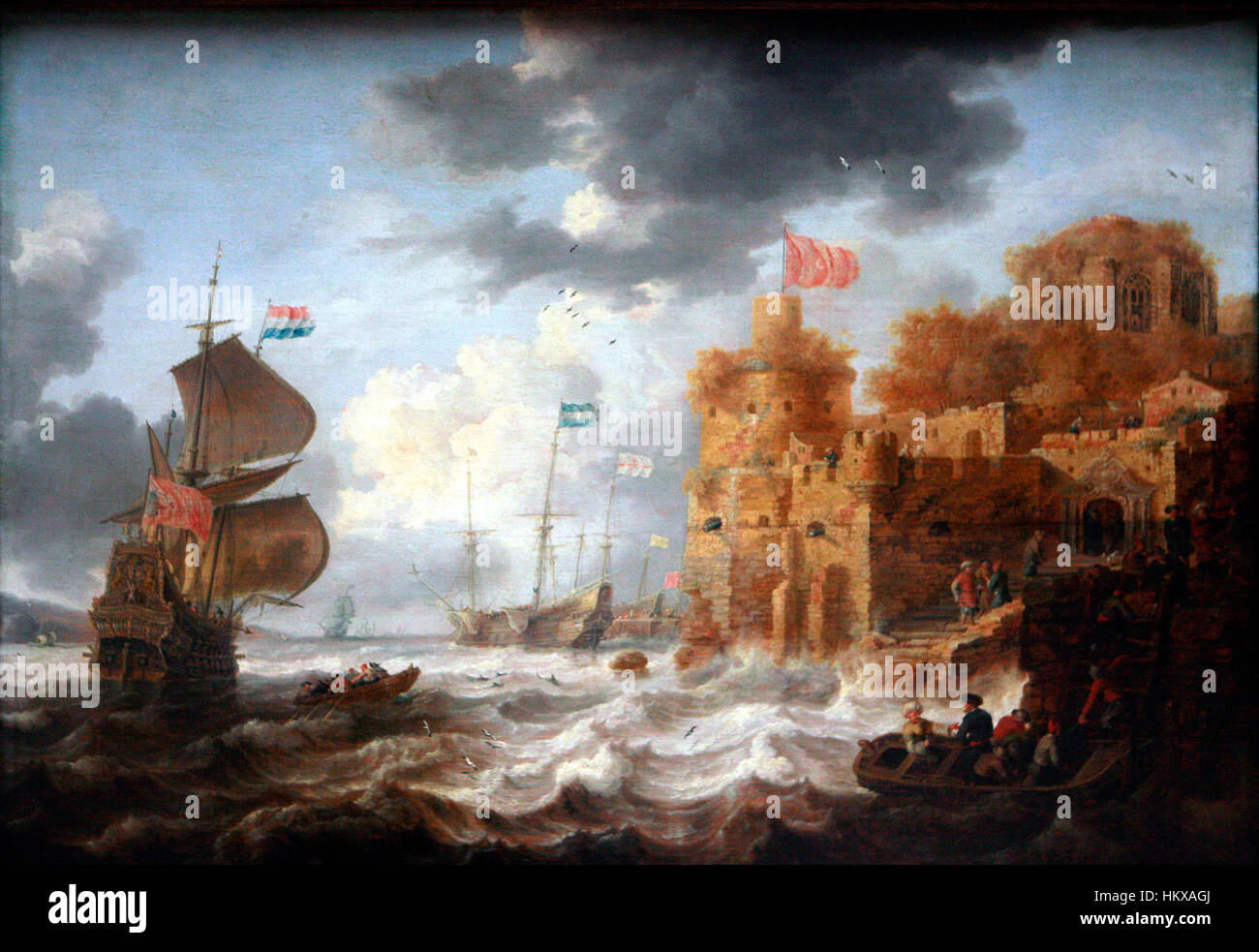 17th century port scene hi-res stock photography and images - Alamy