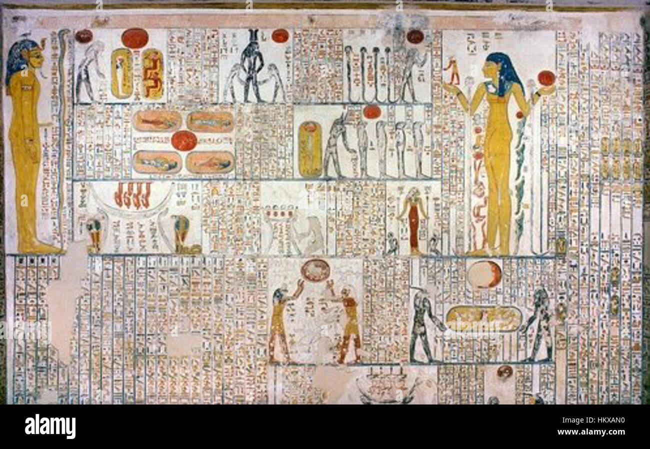 The 'Book of Caverns' (KV9) is an ancient Egyptian funerary text ...
