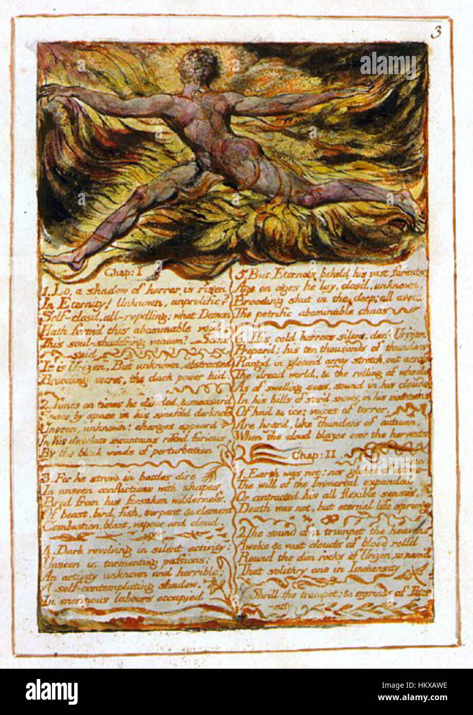 This plate from William Blake's Book of Urizen features his unique ...