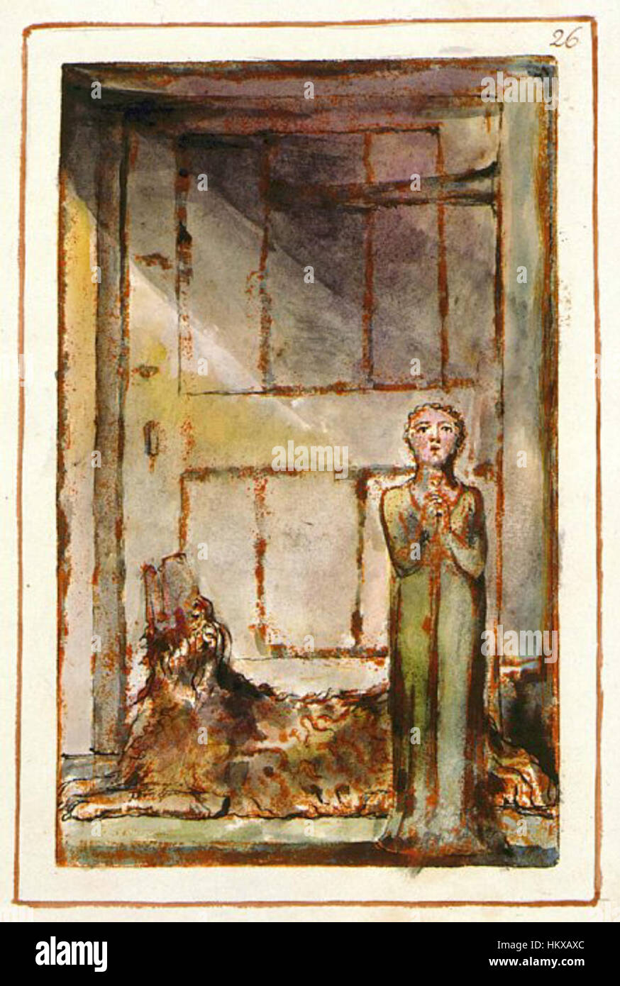 This illustration from William Blake’s 'Book of Urizen' (Plate 26 ...