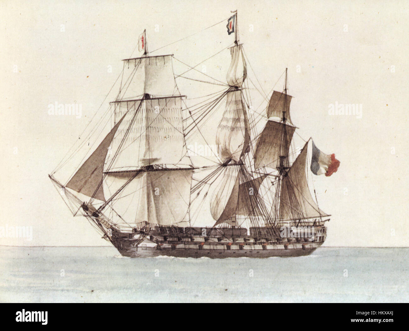 A painting by Antoine Roux depicting an early 19th-century scene. Known ...