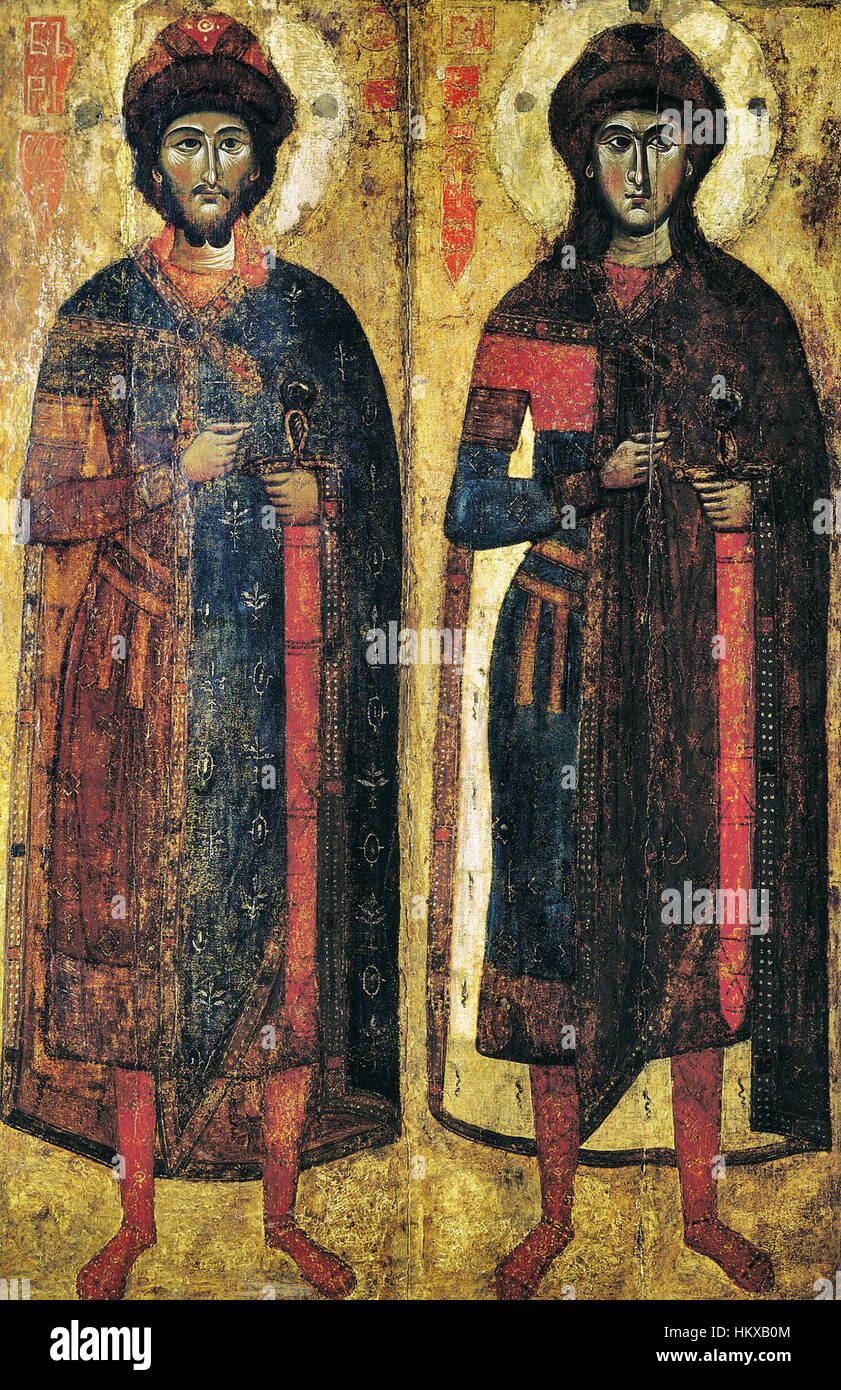 BorisGleb is a Russian historical artwork that depicts the legendary ...