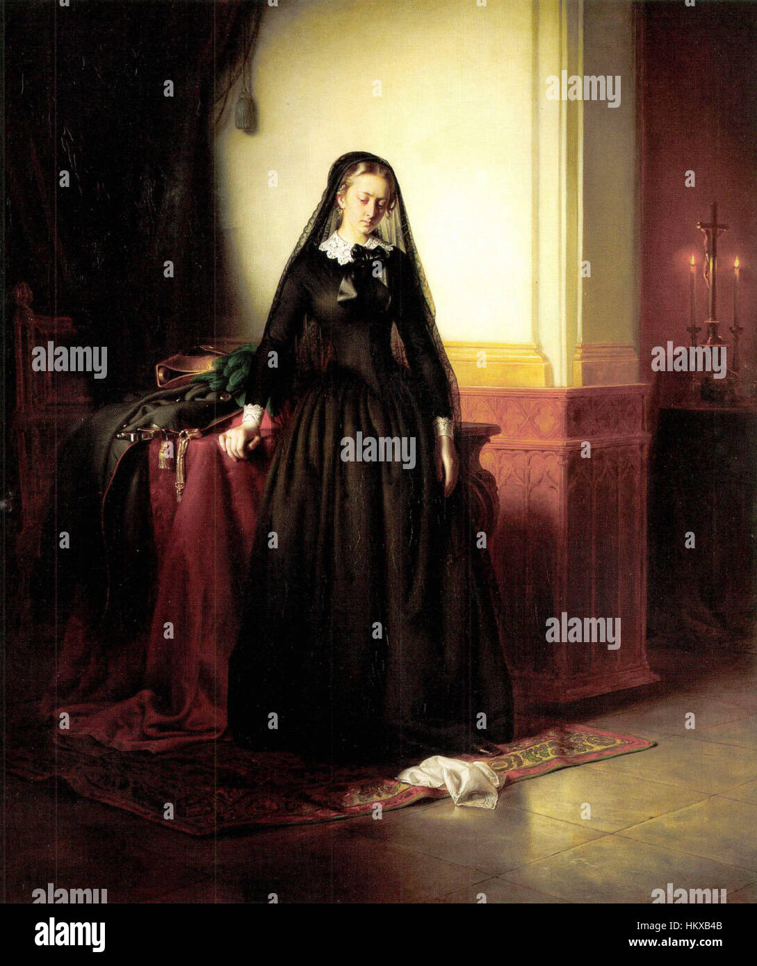 This 1853 painting titled 'Borsos Widow' captures a poignant and ...