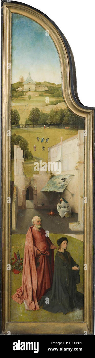 The left panel of Bosch's 'Epiphany Triptych' showcases the arrival of ...