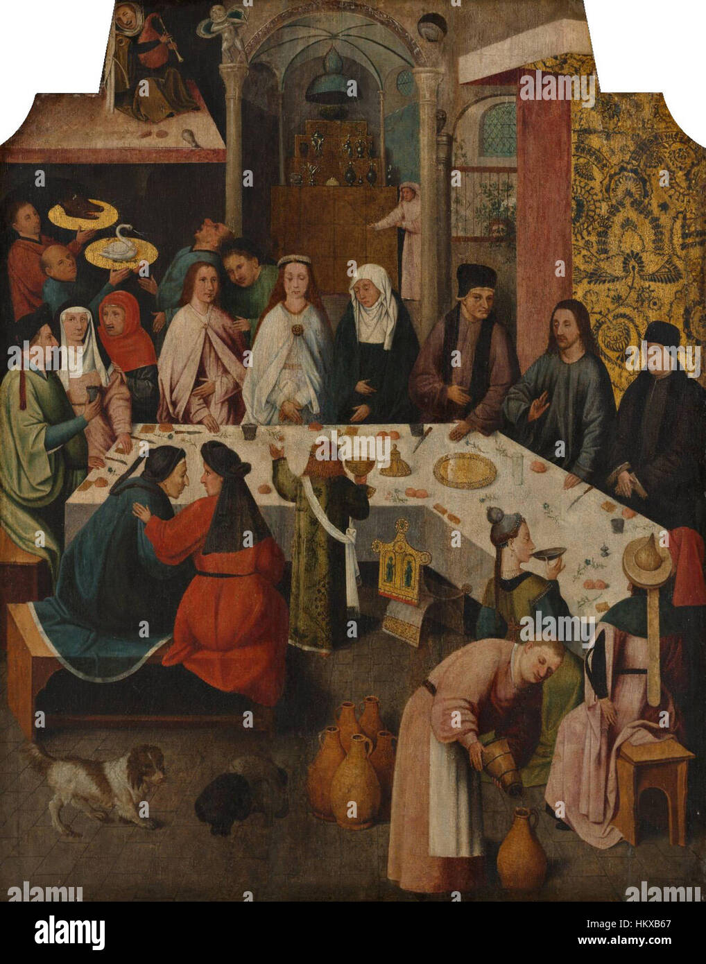 'The Marriage Feast at Cana' by Hieronymus Bosch illustrates the ...
