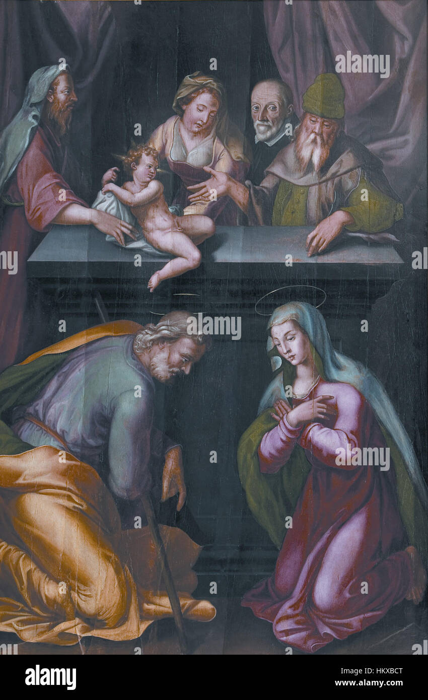 This artwork by Bernardino Poccetti, a Renaissance artist, depicts a ...