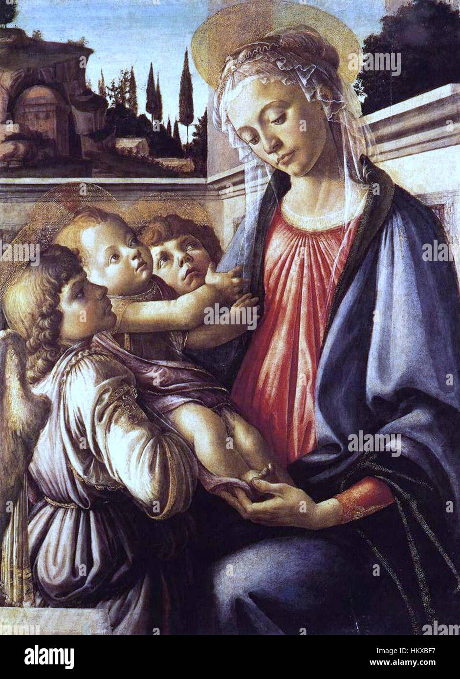 Sandro Botticelli's 'Madonna and Child with Two Angels' is an iconic ...