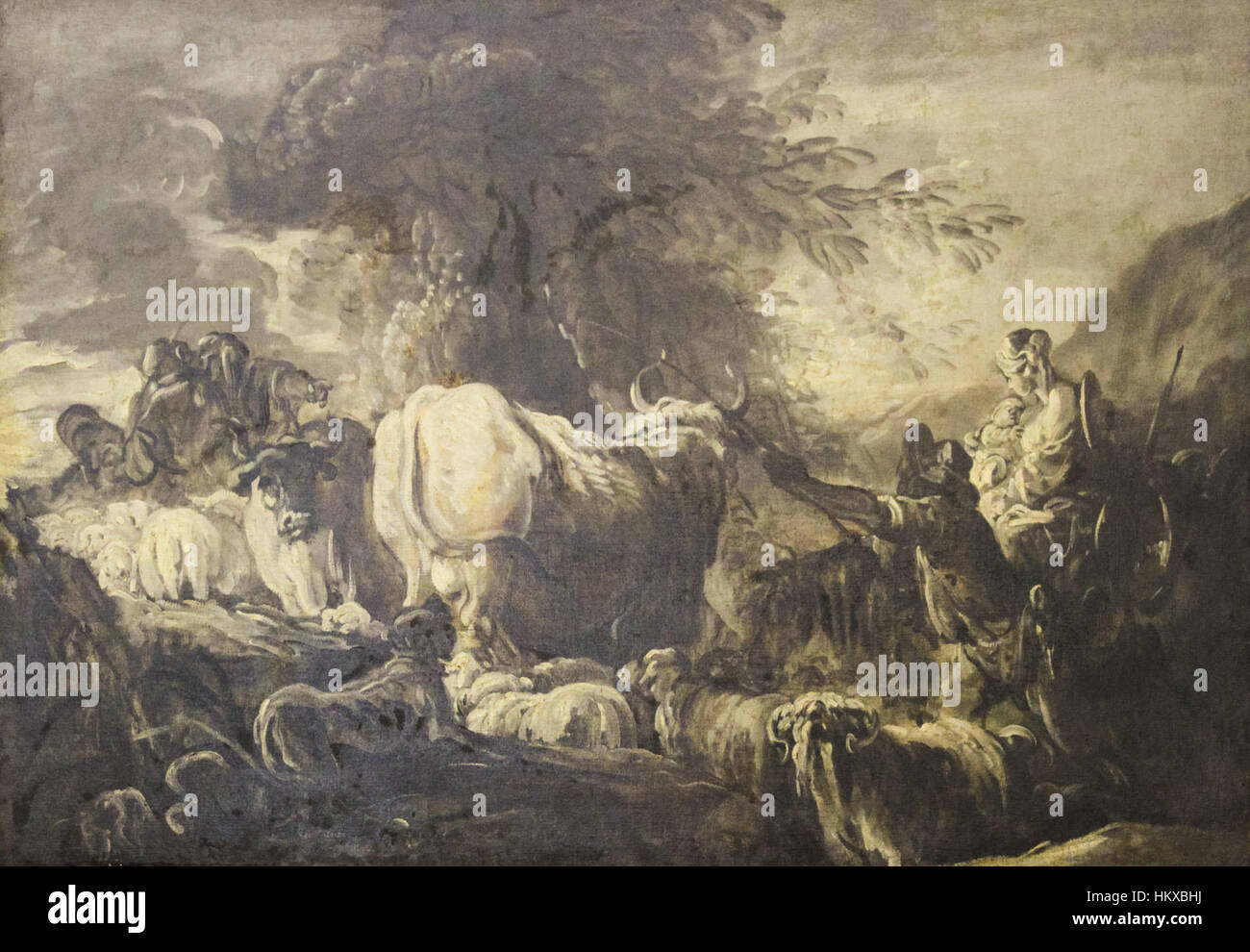 Pastoral scene sketch hi-res stock photography and images - Alamy