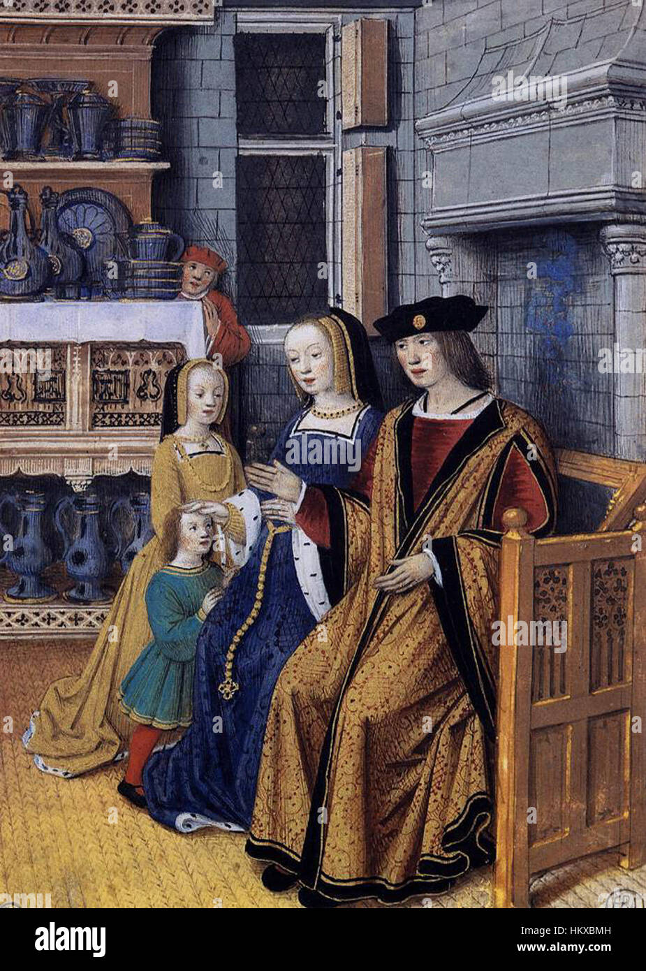 Bourdichon's 'The Wealthy Man' presents a detailed portrait of a ...
