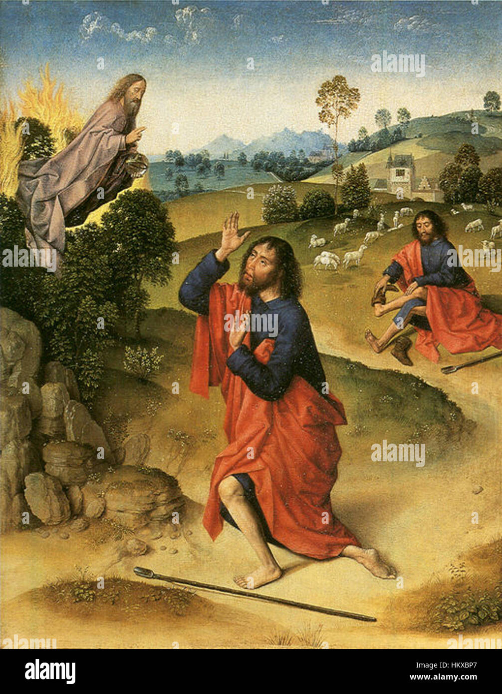 'Bouts Moses' is an oil painting by the Early Netherlandish artist Hans ...