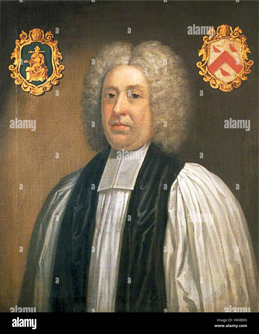 *Bp Edward Waddington* is portrayed in a dignified oil painting that ...