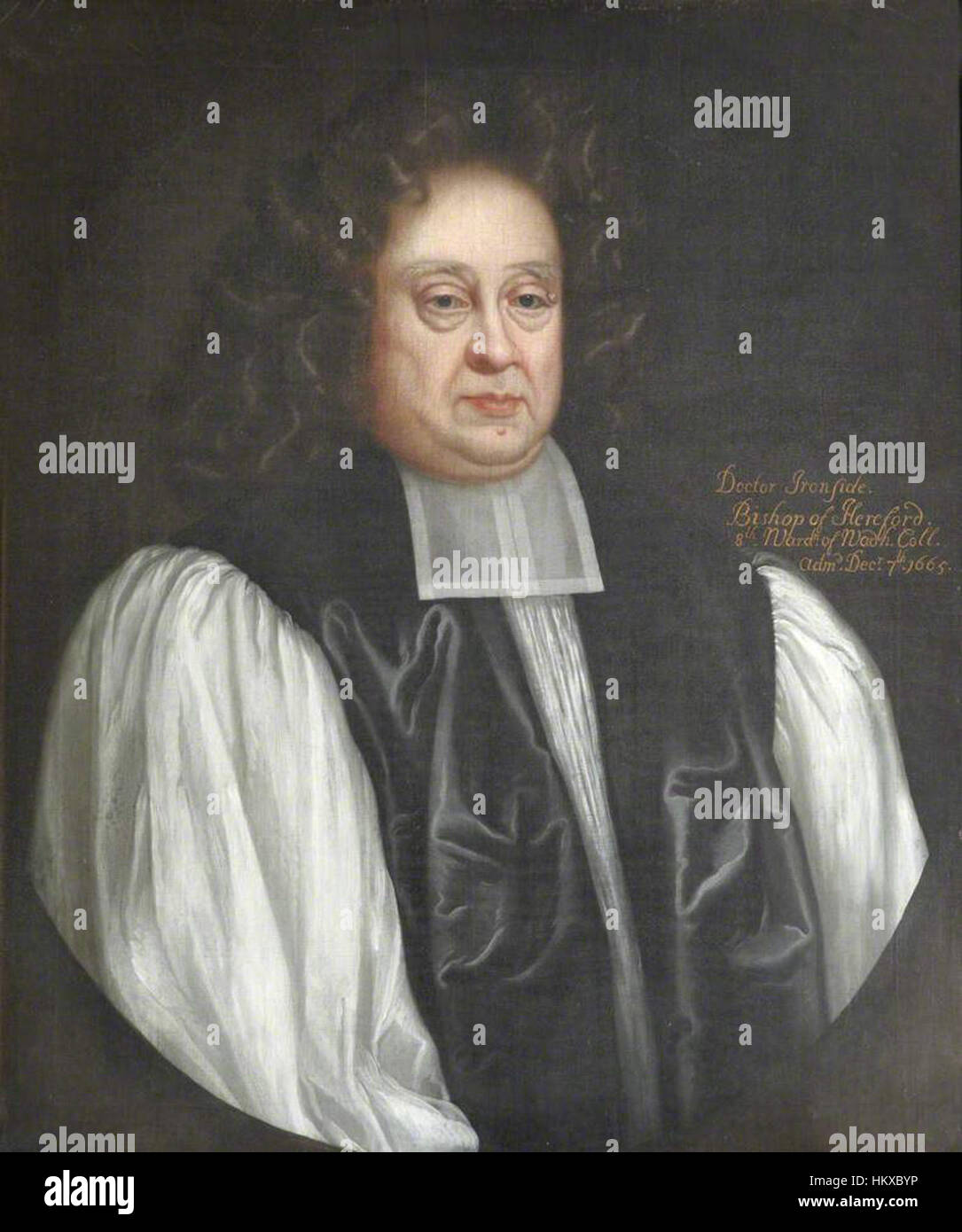 A historical portrait of Bishop Gilbert Ironside the Younger ...