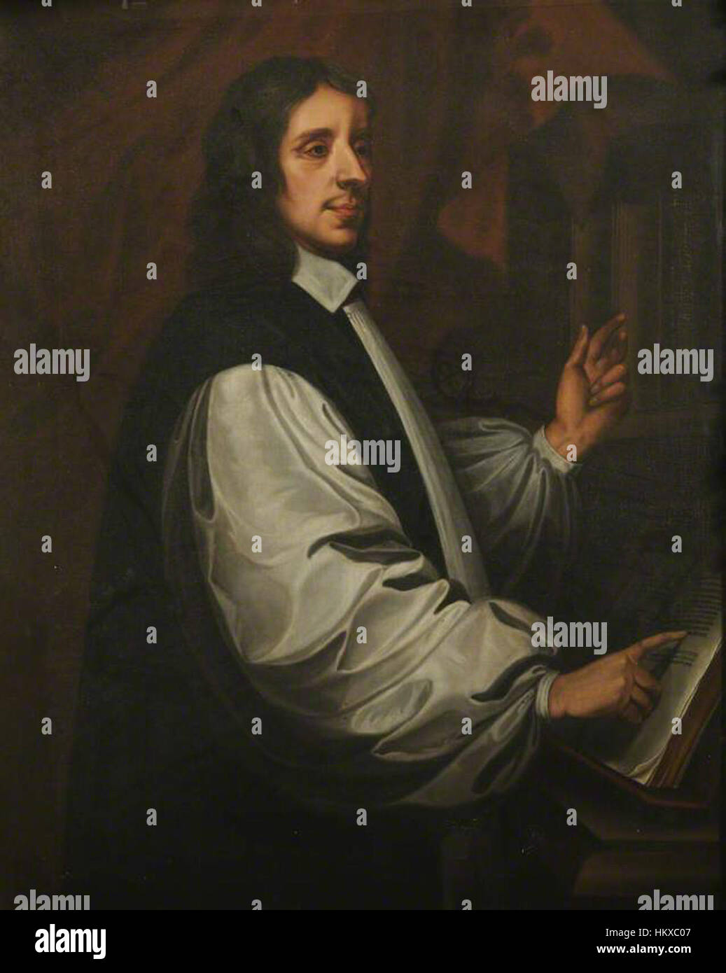 This portrait of Bishop John Fell, created in the 17th century ...