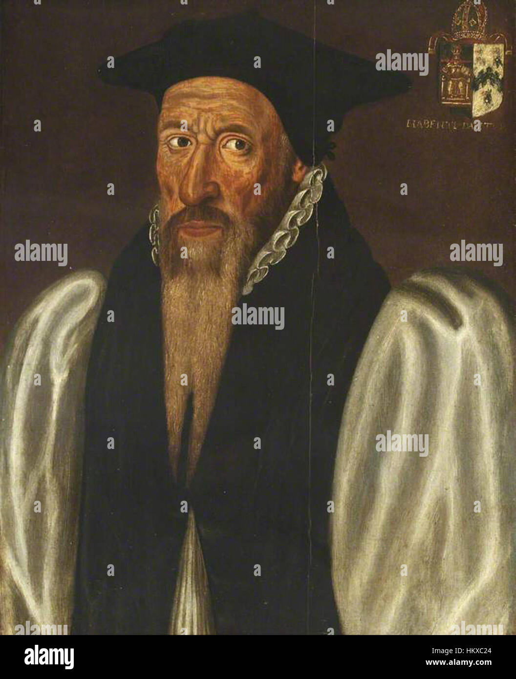 A historical portrait of Bishop Thomas Bickley, a prominent figure in ...