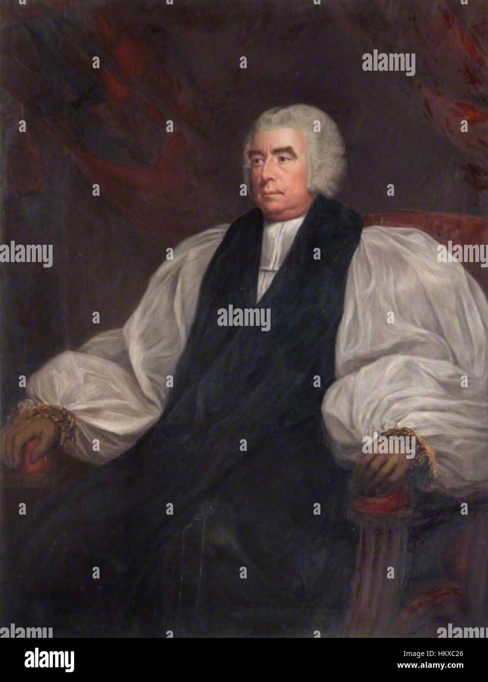 The portrait of Bishop Samuel Goodenough, a prominent historical figure ...