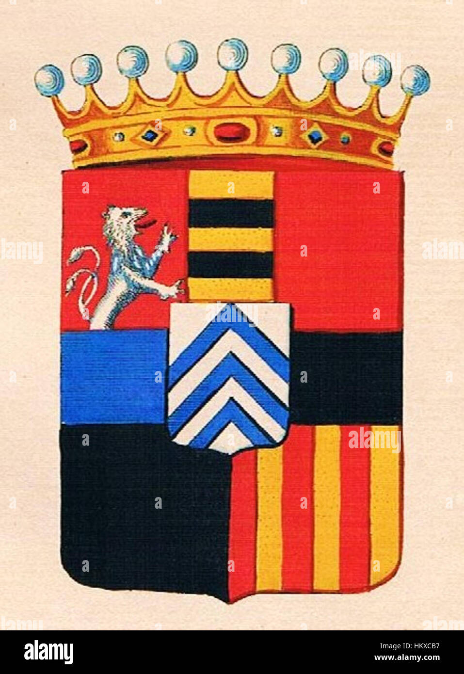 The 'Breida-Grafen-Wappen' is a heraldic artwork featuring a family ...