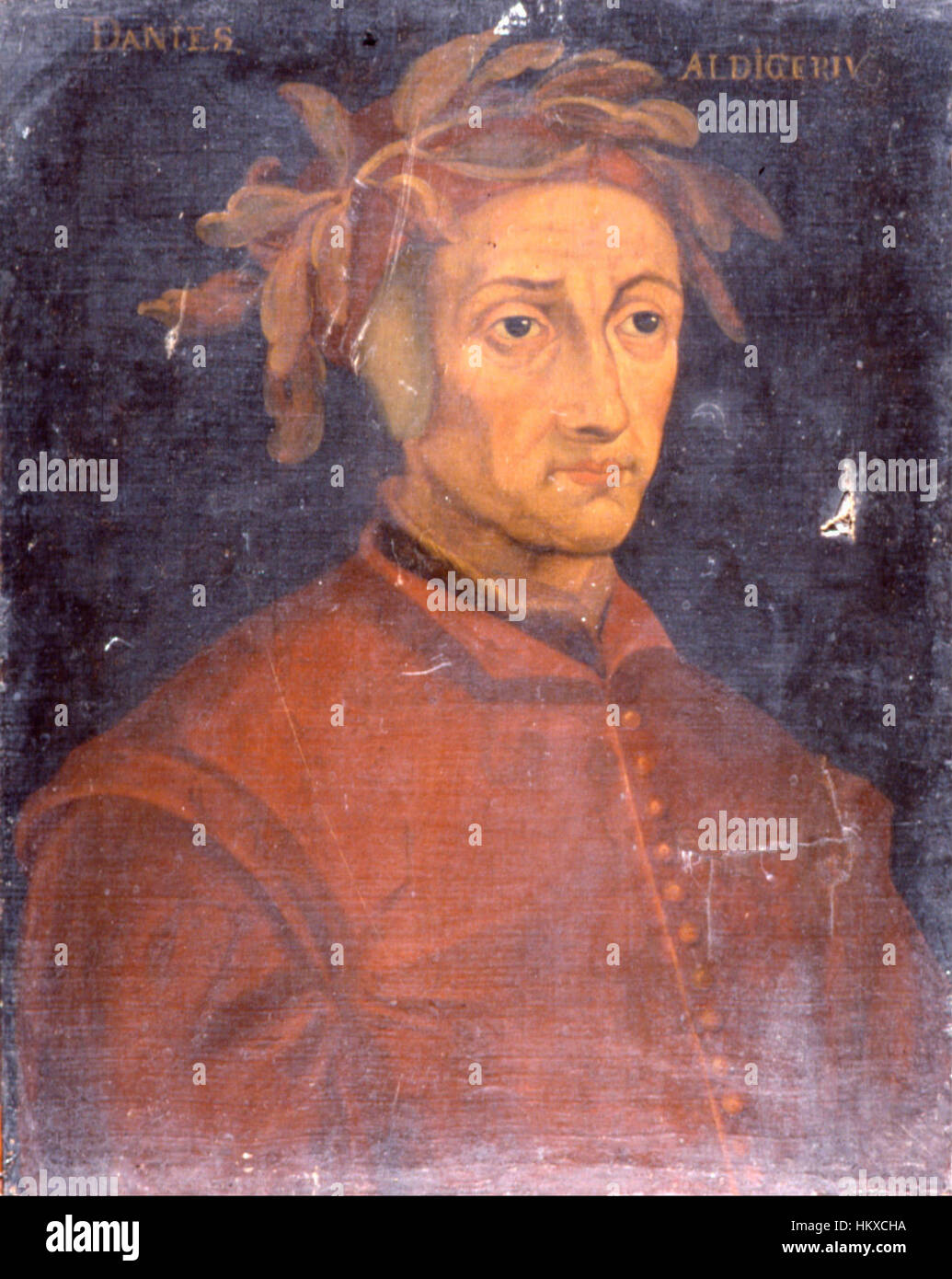 This painting titled 'British - Dante' is a representation of Dante ...