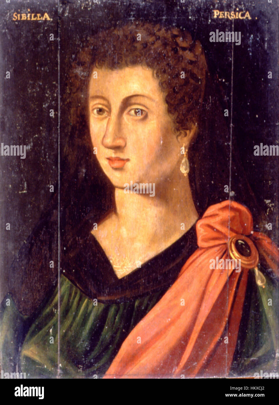 The painting 'Persian Sibyl' represents a symbolic portrait of a woman ...