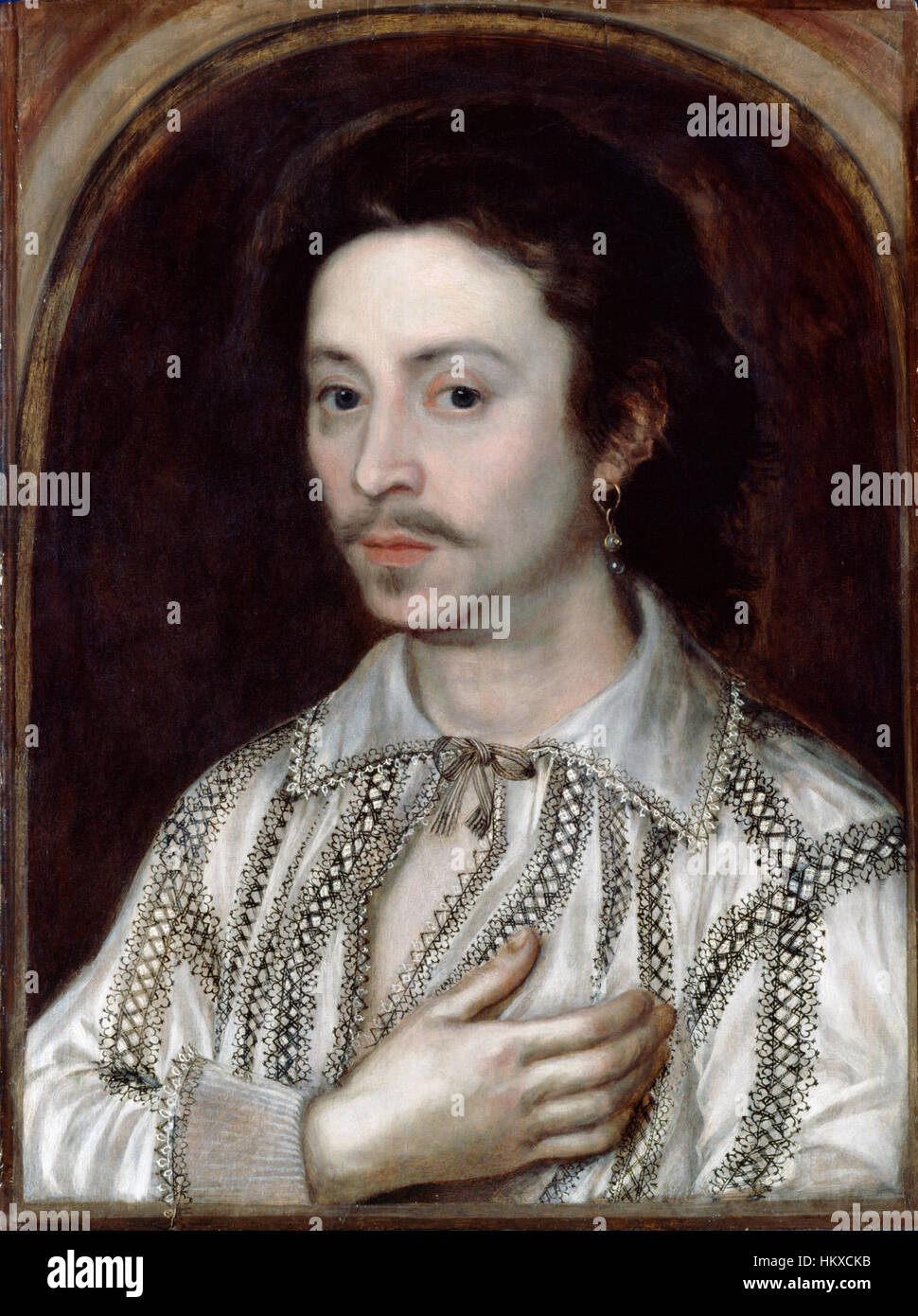 The painting *British - Nathan Field*, attributed to Nathan Field ...