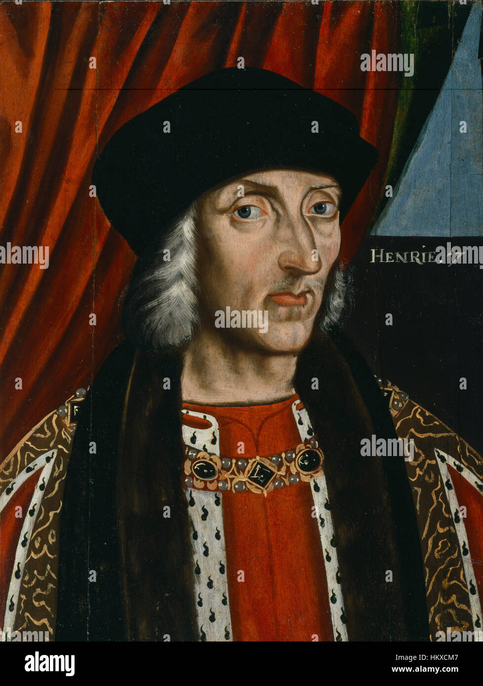 This portrait of King Henry VII, attributed to the British School ...
