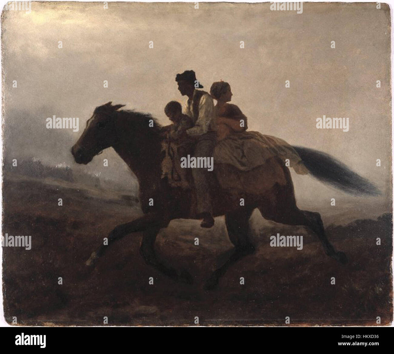Eastman Johnsonâ€™s painting, 'A Ride for Liberty', captures a moment ...