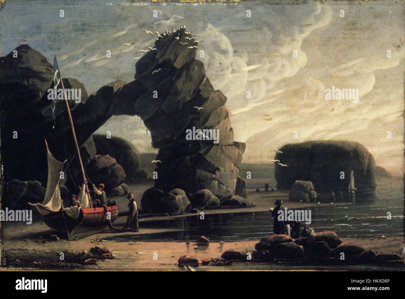 'Curious Rocks, Coast of Scotland' by Robert Salmon, held at the ...