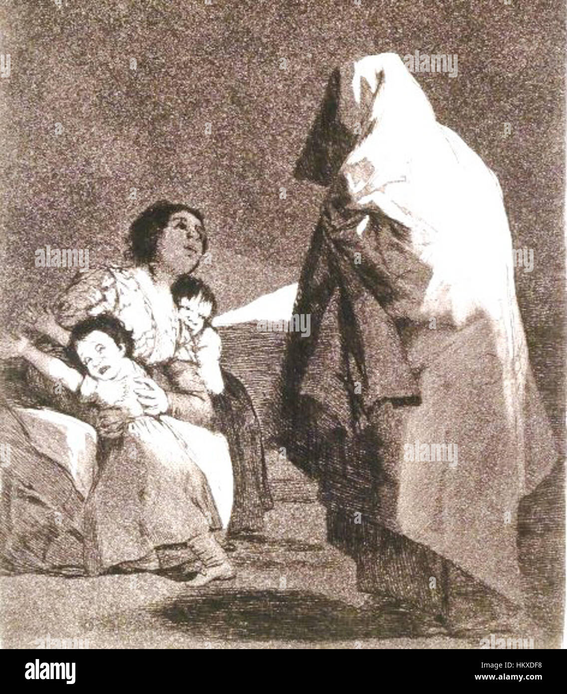 Francisco de Goya's painting 'Here Comes the Bogey-Man' (Que viene el ...