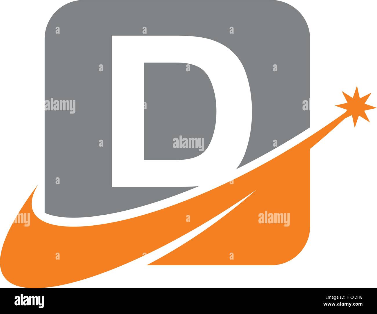 Modern Logo Solution Letter D Stock Vector Image & Art - Alamy