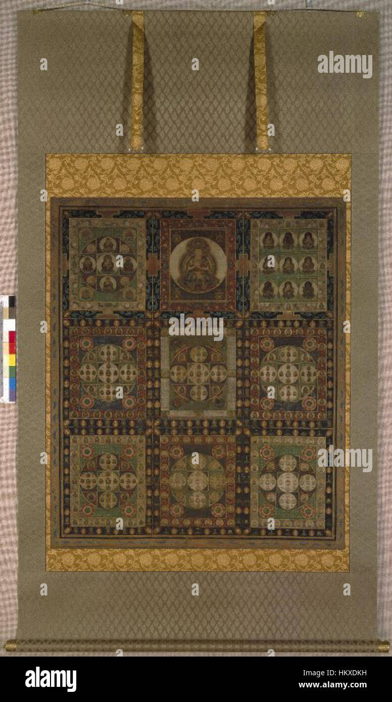 The 'Kongo-kai Mandara' at the Brooklyn Museum is an intricate Japanese ...