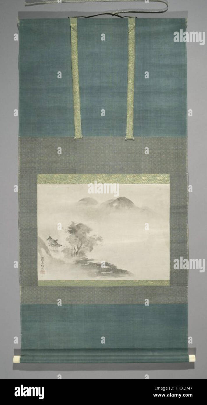*Landscape* by Watanabe Shiko, housed at the Brooklyn Museum, is a ...