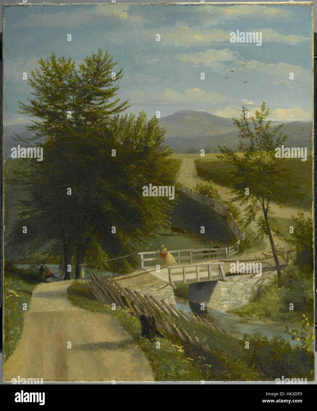 'Lover’s Walk' by Alexander Ransom is a romantic painting housed in the ...