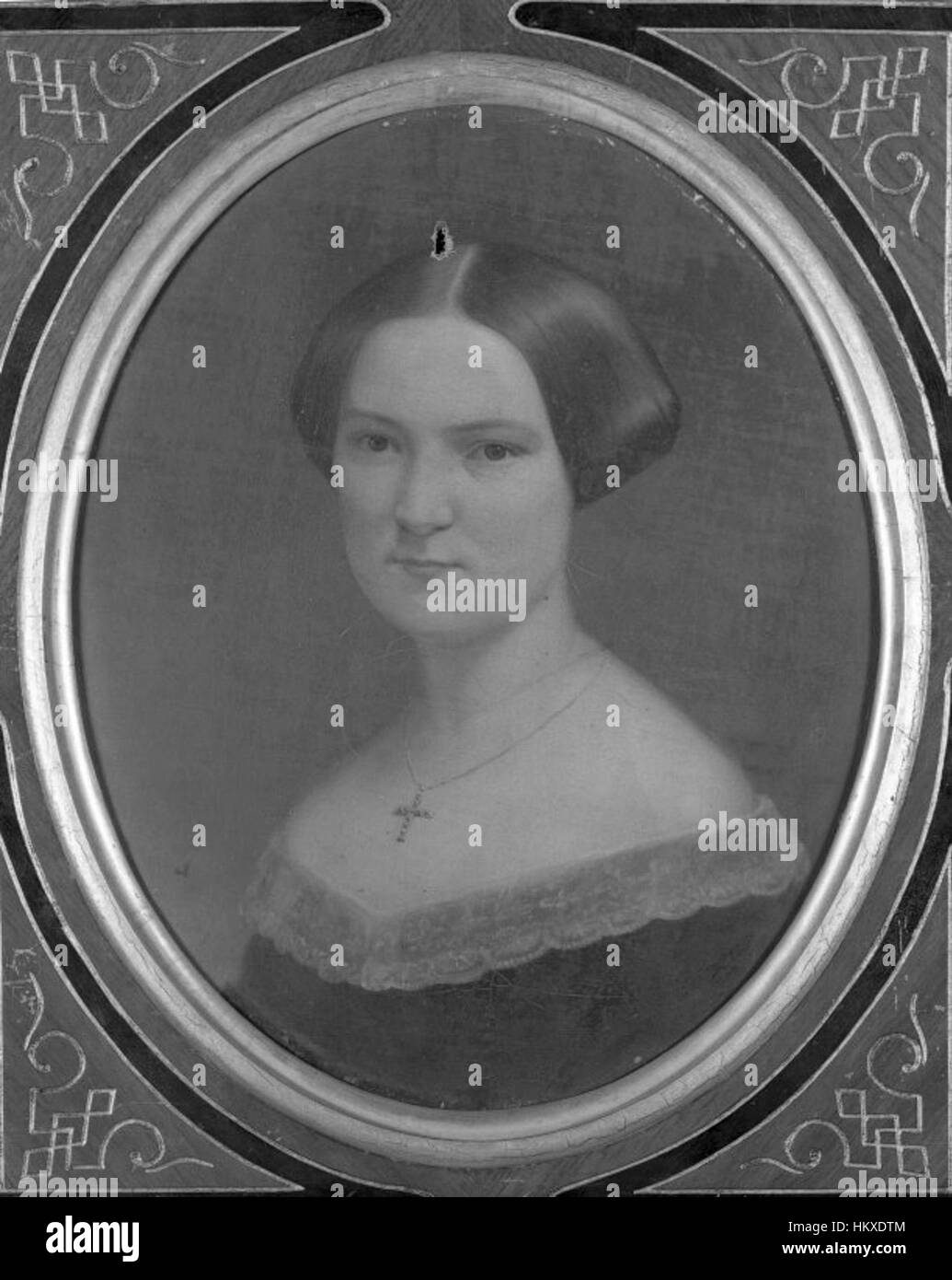 The portrait of Mrs. Alexander (Sarah Giraud) Grant by Junius Brutus ...