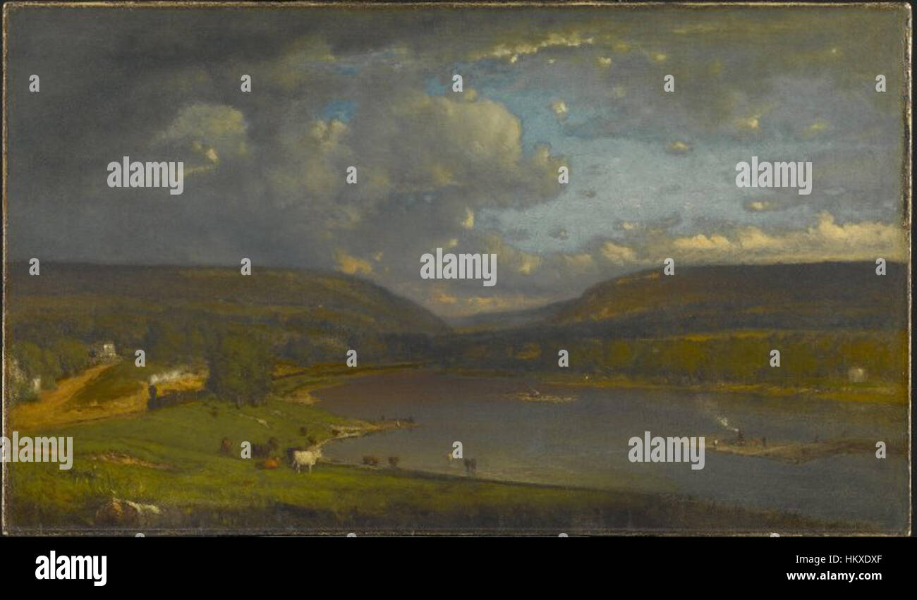 George Inness' 'On the Delaware River,' housed in the Brooklyn Museum ...