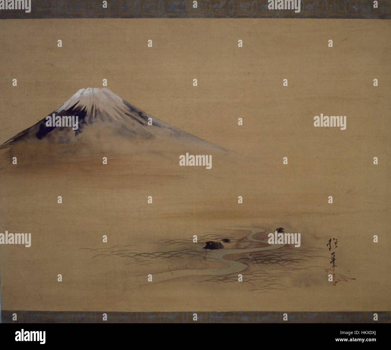 The painting of Mount Fuji in the Brooklyn Museum captures the iconic ...
