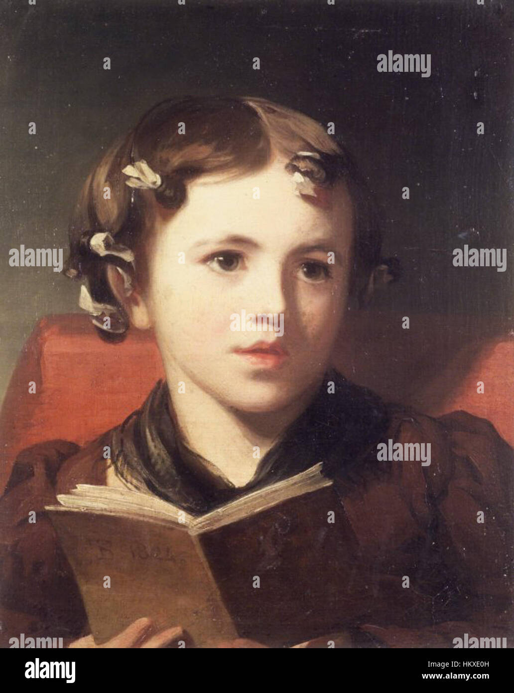 This oil painting, 'Portrait of a Young Girl' by Thomas Sully, housed ...