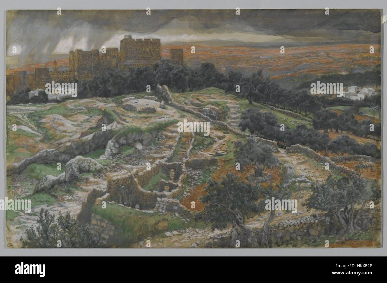 Golgotha painting hi-res stock photography and images - Alamy