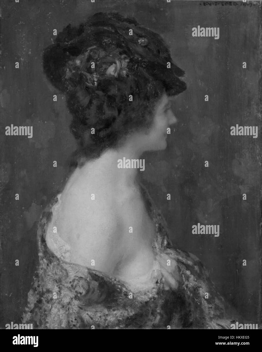 Louis Loeb’s painting 'The Peacock' is part of the Brooklyn Museum ...