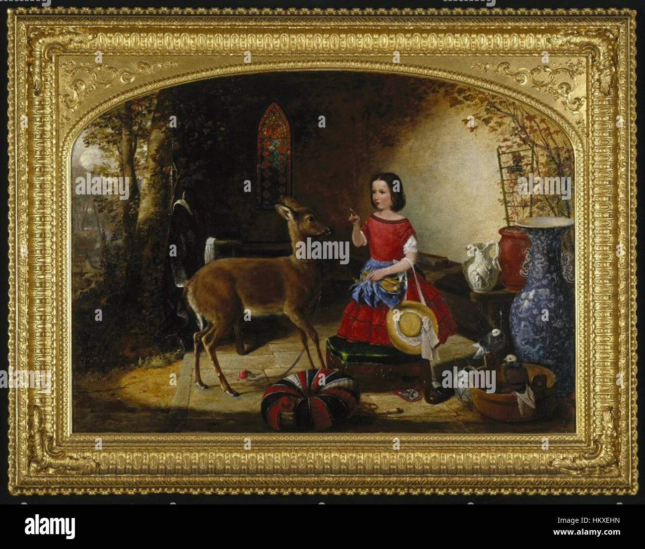 'The Reprimand. Ah You Naughty Fawn' by Arthur Fitzwilliam Tait, housed ...