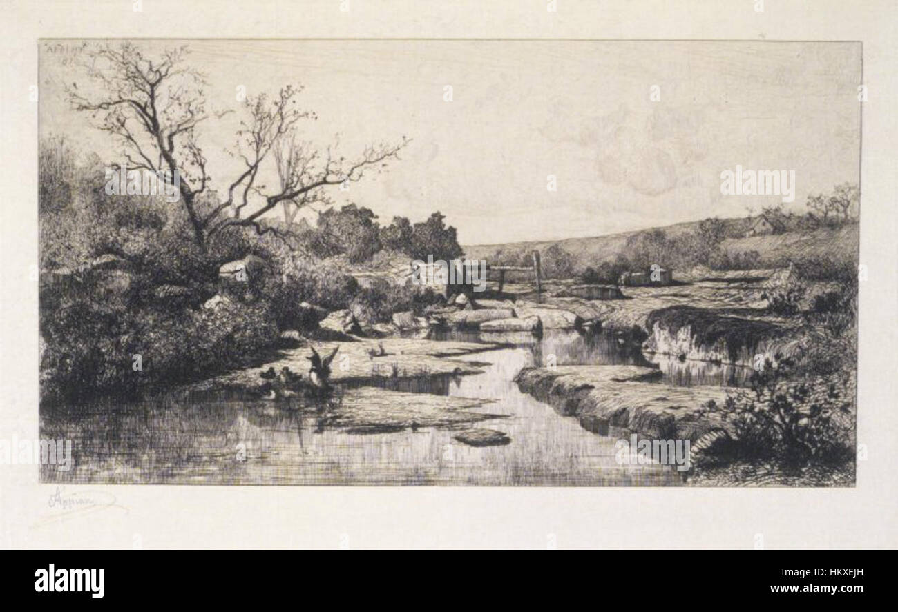 *The Source of the Albarine*, painted by Adolphe Appian, showcases the ...