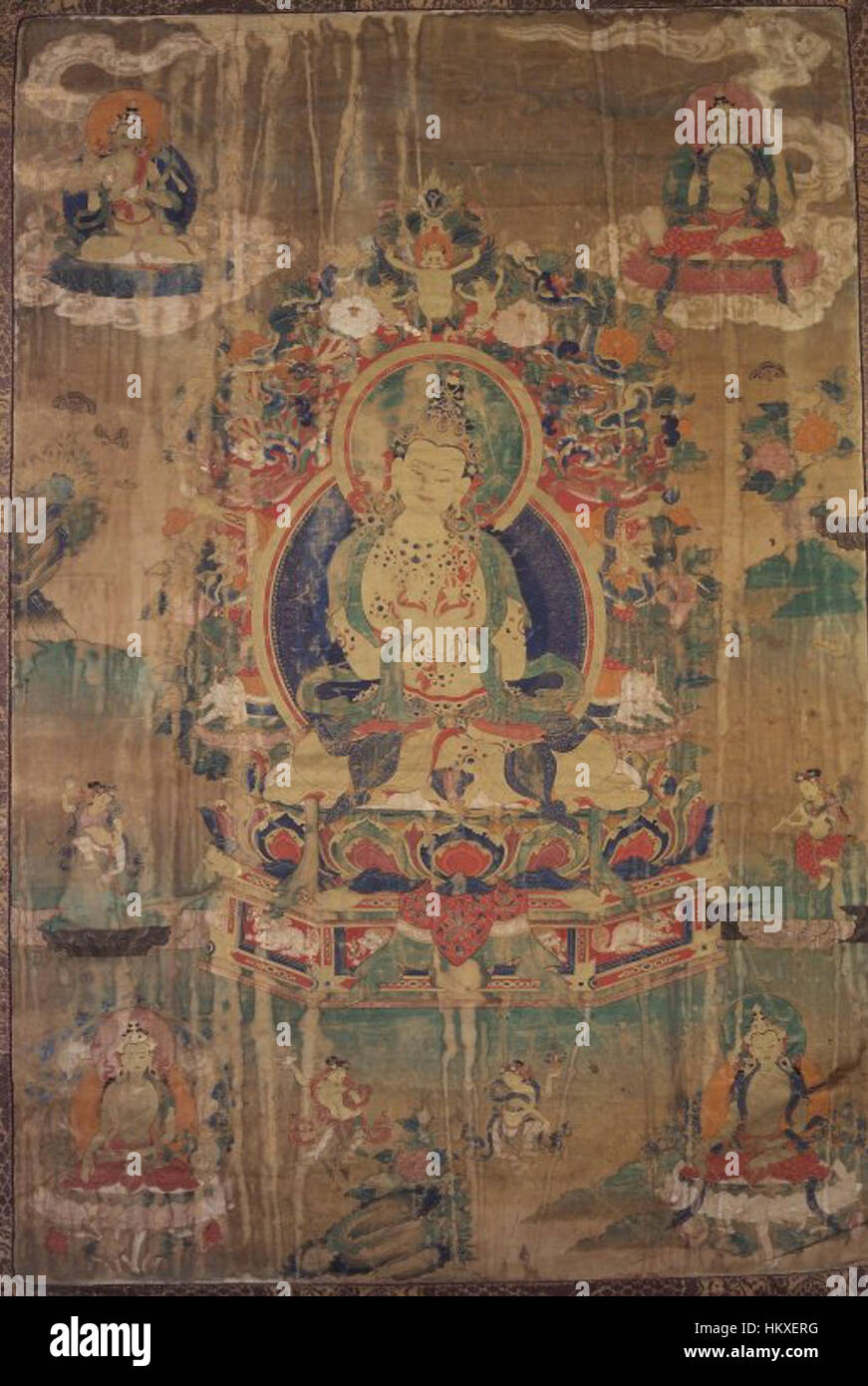 This artwork, titled 'Vajrasattva,' is a representation of the ...
