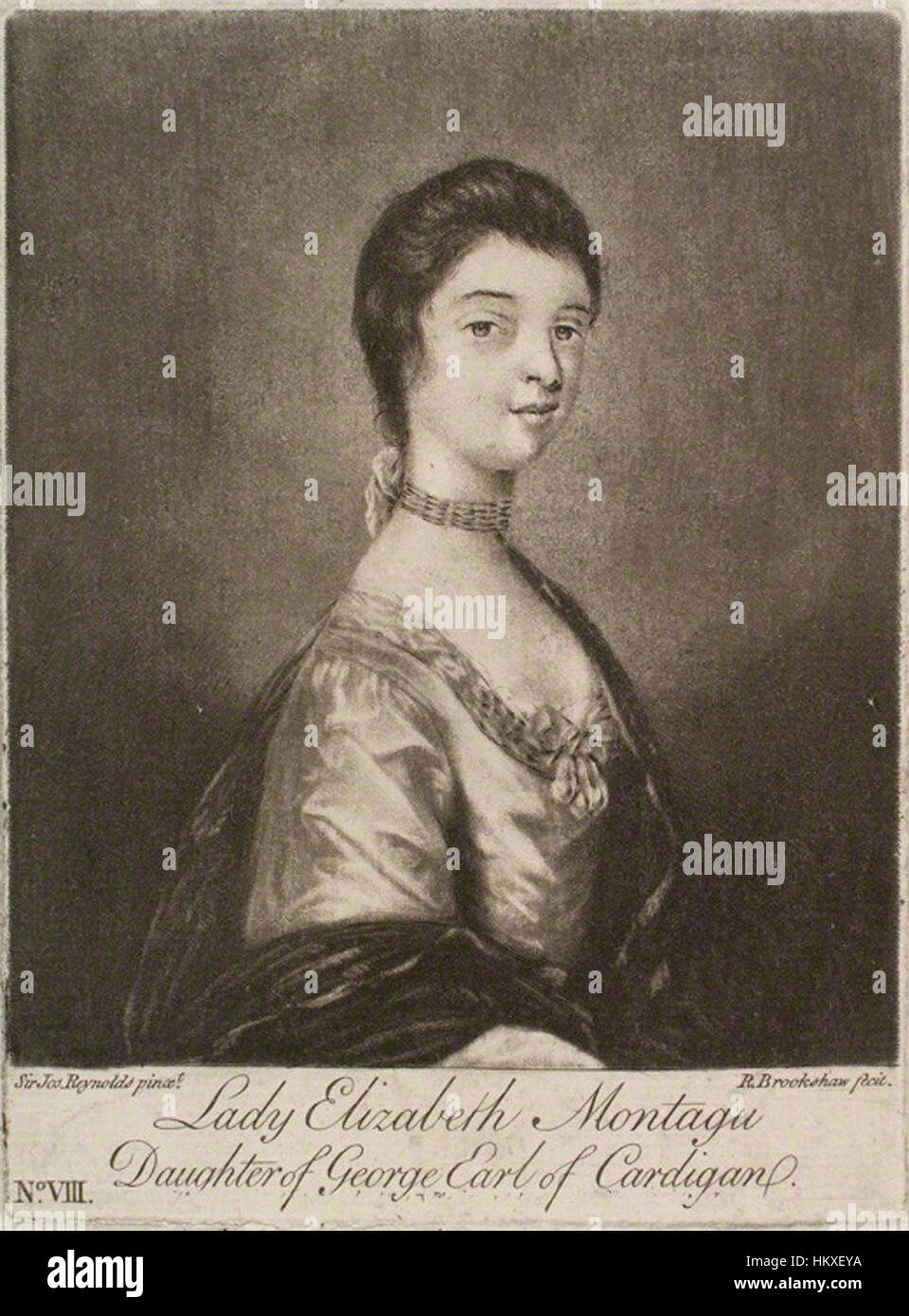 Brookshaw's painting of Elizabeth Montagu, Duchess of Buccleuch, after ...